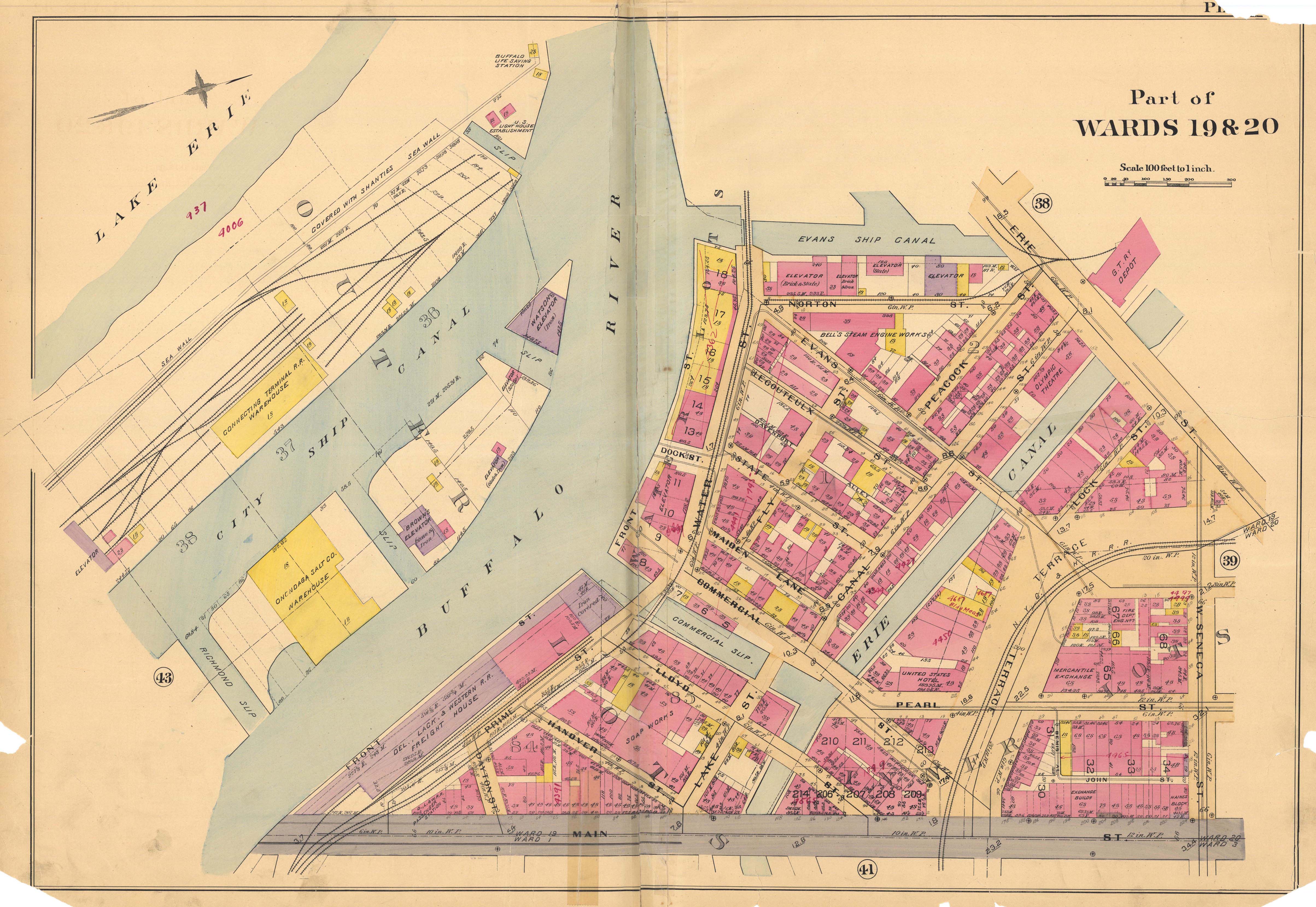 Rotated Index Map | Erie County, New York